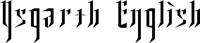 Ysgarth English Normal font | Fonts2u.com