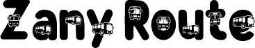 Zany Route font | Fonts2u.com