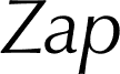 Zap font