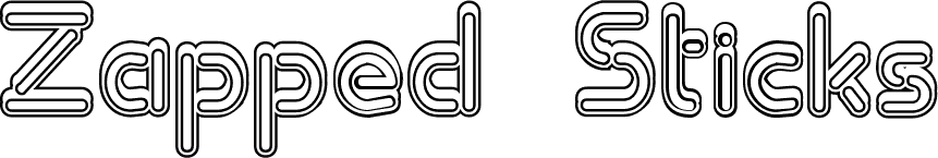 Zapped Sticks font | Fonts2u.com
