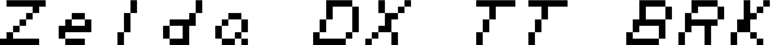 Zelda DX TT BRK font