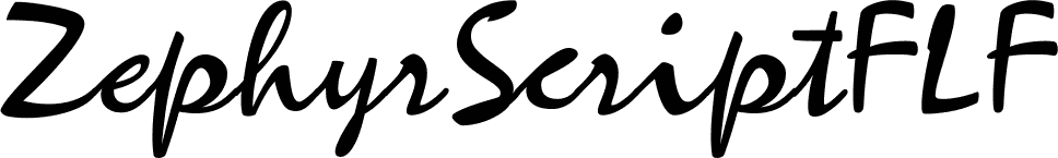 ZephyrScriptFLF font | Fonts2u.com