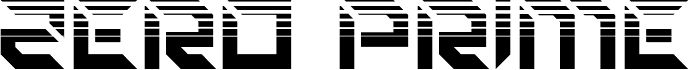 Zero Prime Bold font
