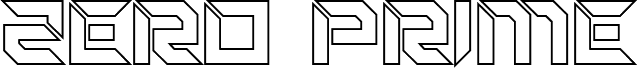 Zero Prime Bold font