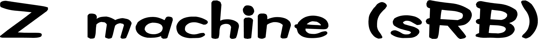 Z machine (sRB) fuente | Fonts2u.com