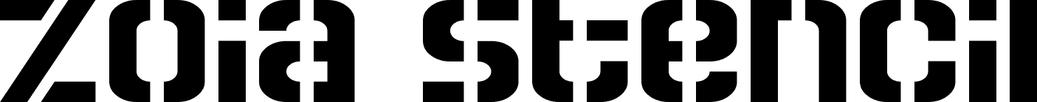 Zoia Stencil Regular font