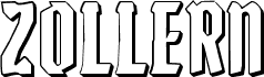 Zollern Extra-Expanded font