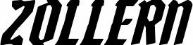Zollern Extra-Expanded font