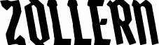 Zollern Extra-Expanded font