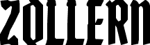 Zollern Extra-Expanded font