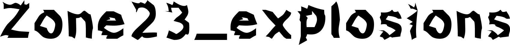 Zone23_explosions font | Fonts2u.com
