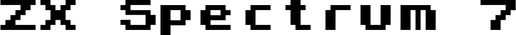 ZX Spectrum 7 font | Fonts2u.com
