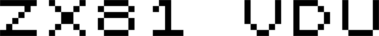 ZX81 VDU Regular font | Fonts2u.com